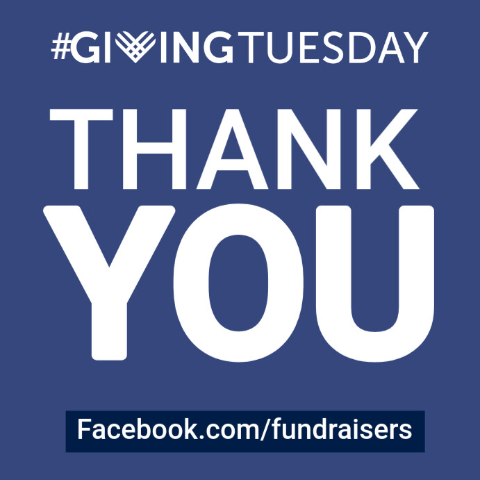 Purple Modern & Minimal Giving Tuesday Thank You Poster Template ...