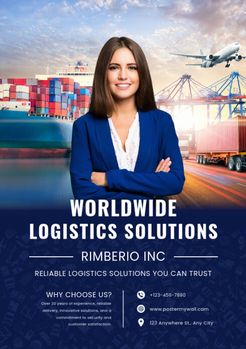 Copy of Purple Modern & Minimal Global Logistics Promotion A4 ...
