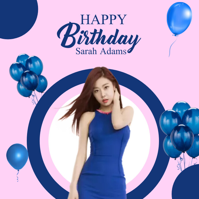 Plantilla de Purple Modern & Minimal Happy Birthday Insta | PosterMyWall