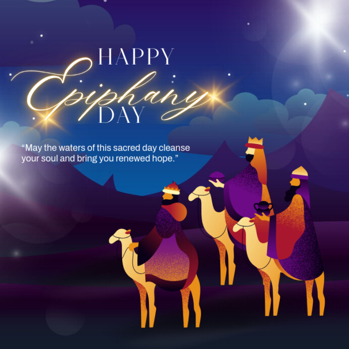 Copy of Purple Modern & Minimal Happy Epiphany Celebration Instagram ...