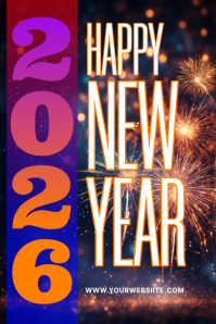 Happy New Year template 2026 | PosterMyWall