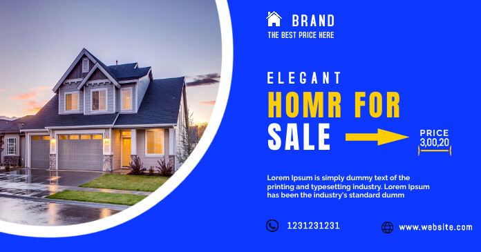 Purple Modern & Minimal Home Post For Sale Fa Template | PosterMyWall