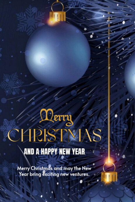 Purple Modern & Minimal Merry Christmas Poster Template | PosterMyWall