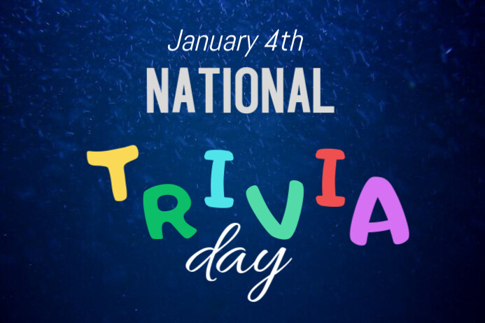 Purple Modern & Minimal National Trivia Poster Template | PosterMyWall