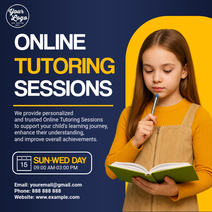 Purple Modern & Minimal Online Tutoring Sessions Instagram Post ...