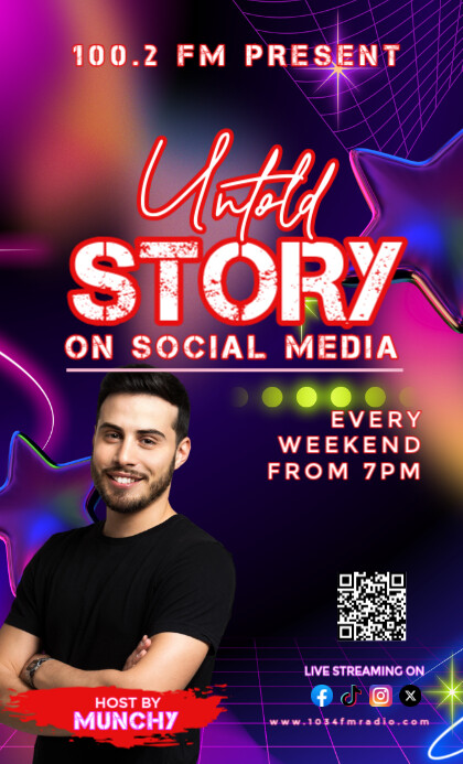 Copy of Purple Modern & Minimal Radio Show Legal As | PosterMyWall