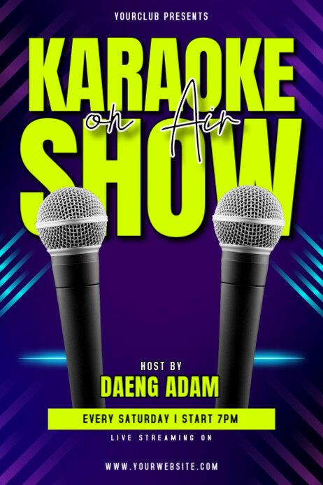 Copy of Purple Modern & Minimal Radio Show Poster | PosterMyWall