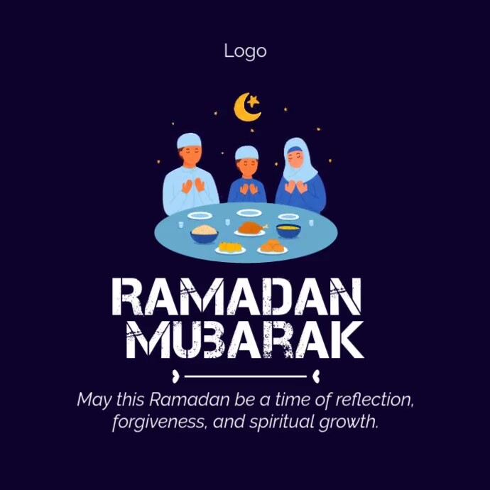 Purple Modern & Minimal Ramadan Mu Instagram Post | PosterMyWall