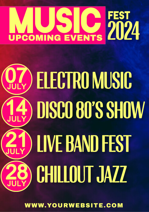 Copy of Purple Modern & Minimal Upcoming Event A5 | PosterMyWall