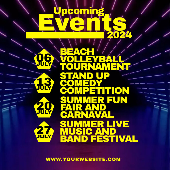 Copy of Purple Modern & Minimal Upcoming Event Pos In | PosterMyWall