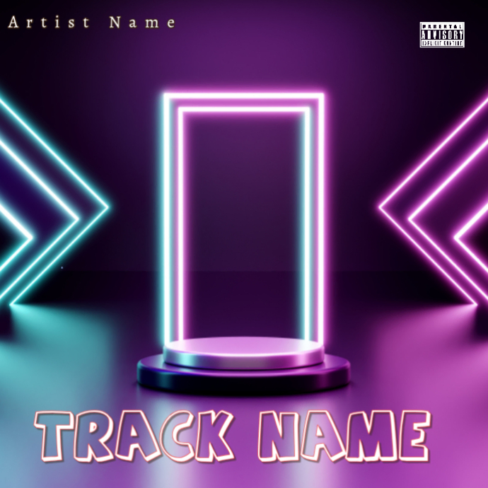 Plantilla de Purple Music Album Cover Album Cover | PosterMyWall