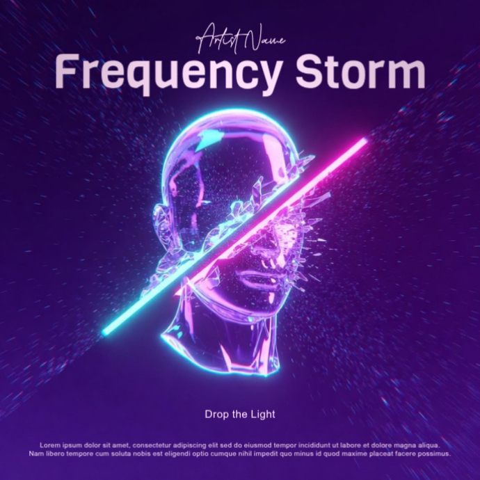 Modèle Purple Music edm Album Cover | PosterMyWall