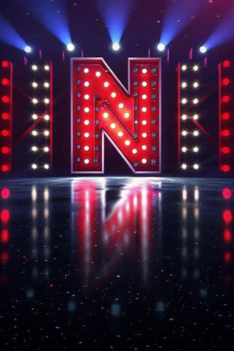 Purple Neon Cinematic Alphabet Display Poster Template | PosterMyWall