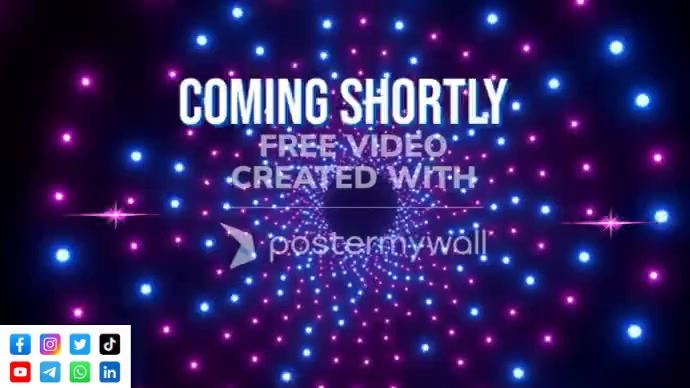 Purple Neon Coming Soon Announcement Digital Display Video Template ...