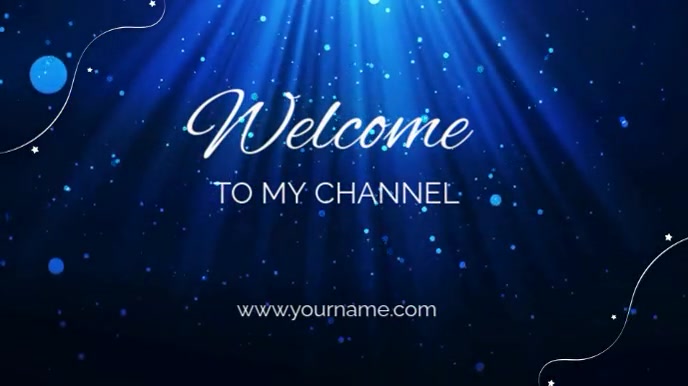 Plantilla de Purple Neon Dark Blue Youtube Intro Digital Display (16:9 ...