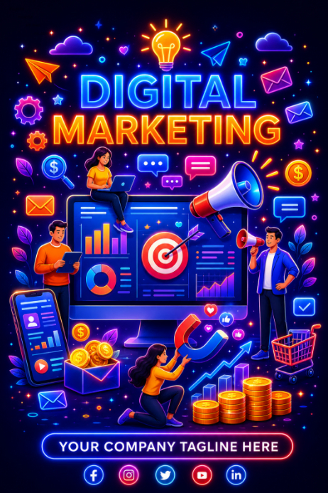 Digital Marketing Posters Template | PosterMyWall