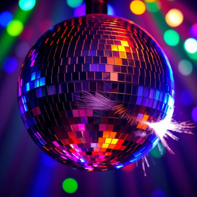 Plantilla de Purple Neon Electric Disco Vibe Instagram Post | PosterMyWall