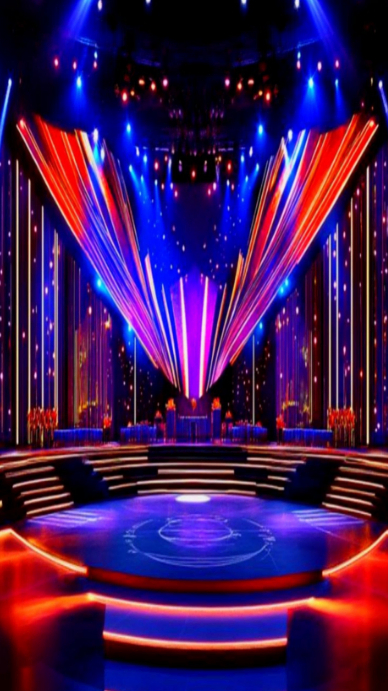 Purple Neon Electric Performance Arena Instagram Story Template ...