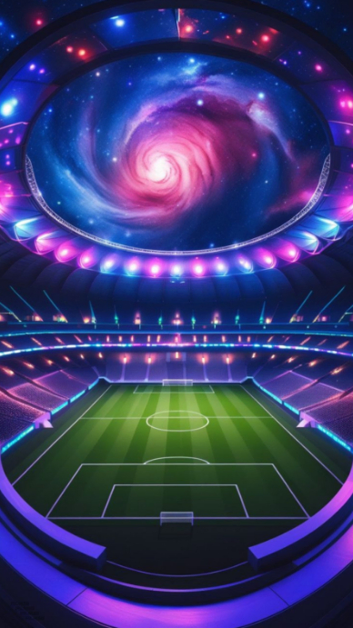 Purple Neon Galactic Arena Instagram Story Template | PosterMyWall