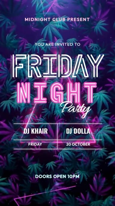 Copy of Purple Neon Green And Violet Neon Party Insta | PosterMyWall