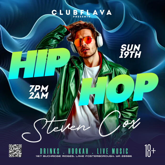 Copy of Purple Neon Hip Hop Instagram Post | PosterMyWall