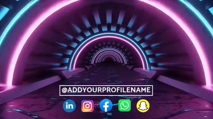 Purple Neon Motion Graphics Digital Display (16:9) Template | PosterMyWall
