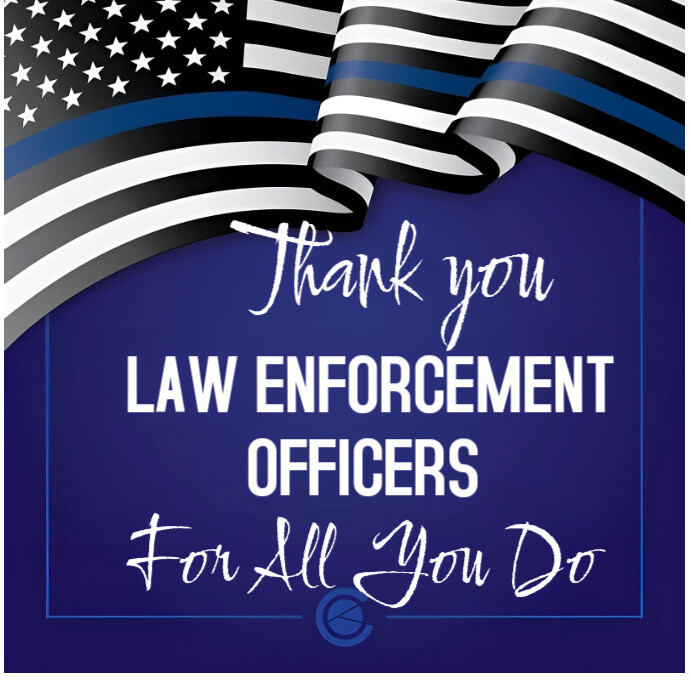 Purple Neon National Law Enforcement Appreciation Day Instagram Post ...