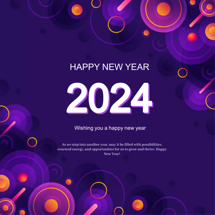 purple new year Template | PosterMyWall