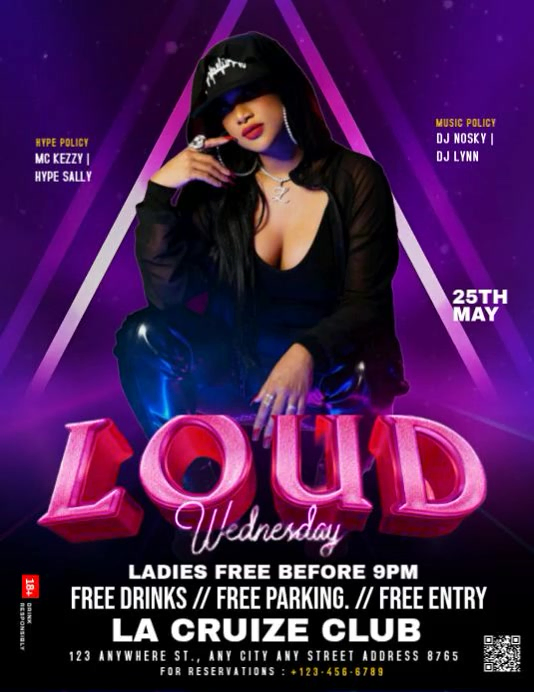 Purple Nightclub Event Flyer Video Template | PosterMyWall