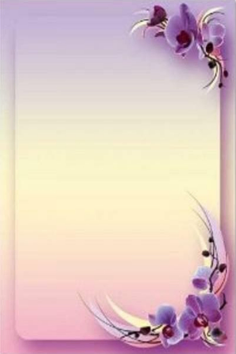 Purple Orchid Gradient frame Template | PosterMyWall