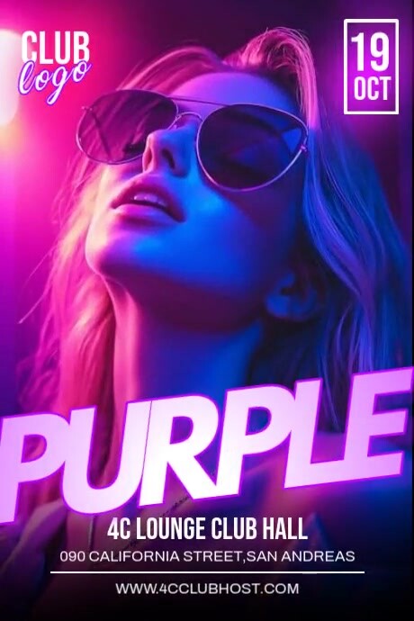 Copy of Purple Party | PosterMyWall