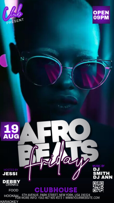 Plantilla de Purple Party Poster | PosterMyWall