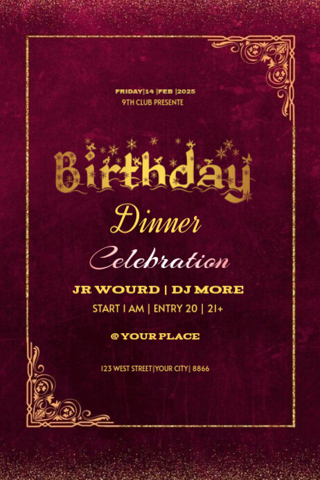 Purple Pastel Birthday Card Poster Template | PosterMyWall