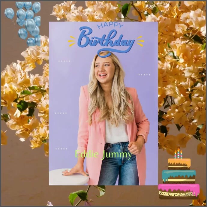 Plantilla de Purple Pastel Birthday Design Template Instag | PosterMyWall
