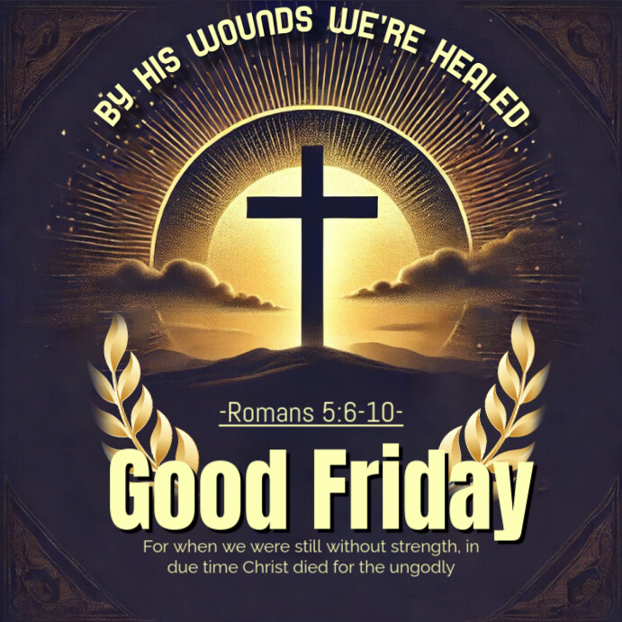 Purple Pastel Easter Good Friday Template Instagram Post | PosterMyWall