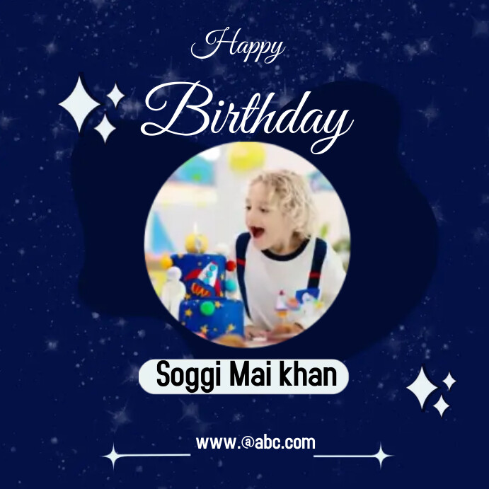 Plantilla de Purple Pastel Happy Birthday Templates Insta | PosterMyWall