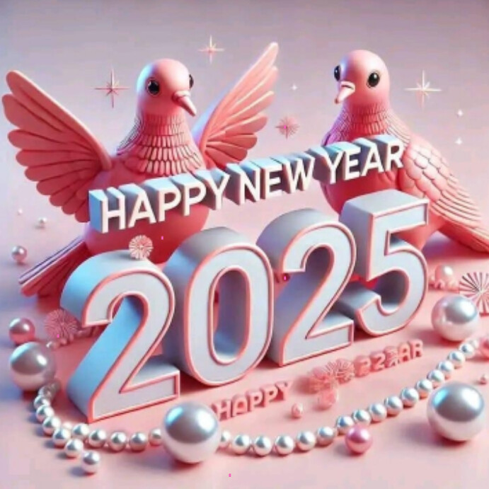 Purple Pastel Happy New Year 2025 Instagram Post Template | PosterMyWall