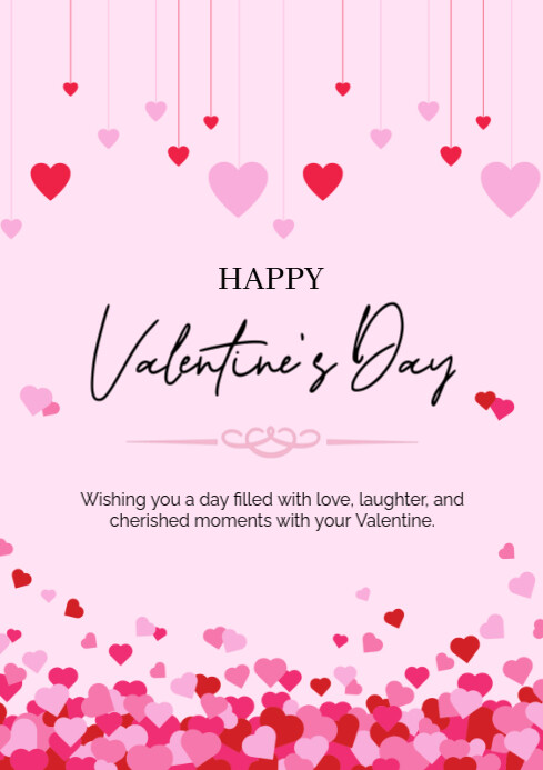 Copy of Purple Pastel Happy Valentine's Day Celebration Flyers A4 ...