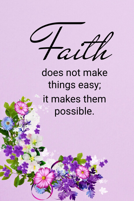 Plantilla de Purple Pastel Inspirational Quote Poster | PosterMyWall