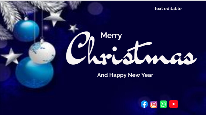 Purple Pastel Merry Christmas Youtube Thumbnail Template | PosterMyWall
