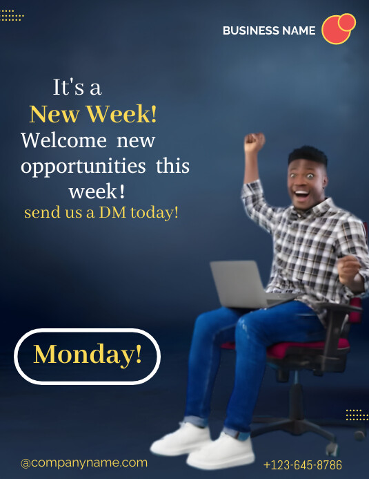 Purple Pastel New Week Flyer (us Letter) Template | PosterMyWall