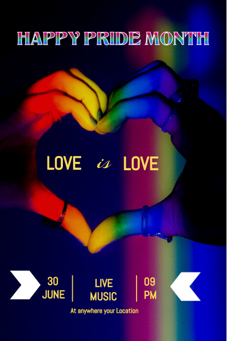 Purple Pastel Pride Month Poster Templat | PosterMyWall