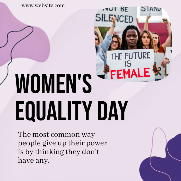 Copy of Purple Pastel Women's Equality Day Instagram | PosterMyWall