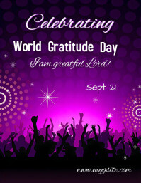 gratitude day Template | PosterMyWall