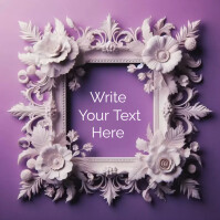 Purple photo frame Template | PosterMyWall