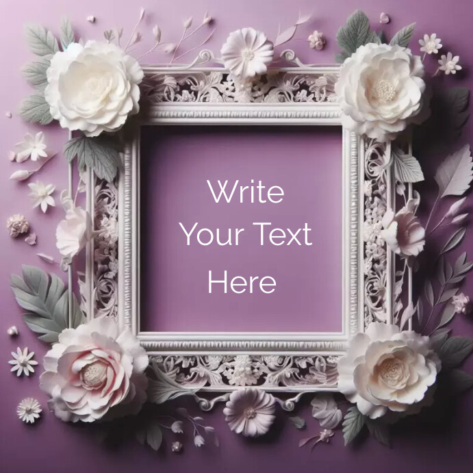 Purple photo frame Template | PosterMyWall