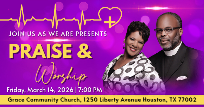 Plantilla de Purple Praise and Worship Event Facebook Shared Image ...