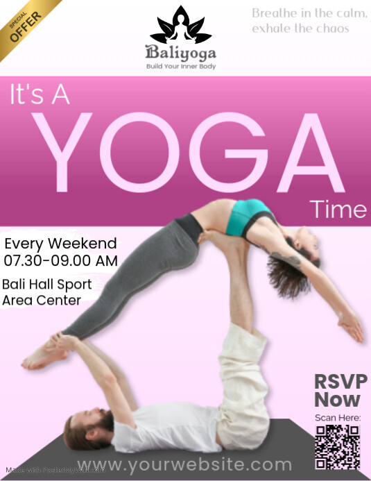 Copy of Purple Profesional Couple Yoga Adv Pamflet (letter As ...