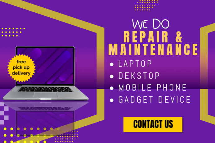 Purple Profesional Repair And Maintenance Poster Template | PosterMyWall