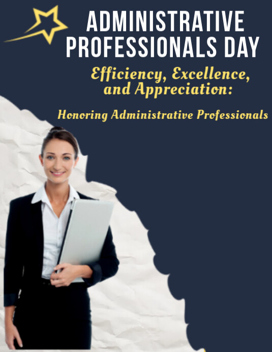 Copy of Purple Professional Administrative Professionals Day Flyer (us ...